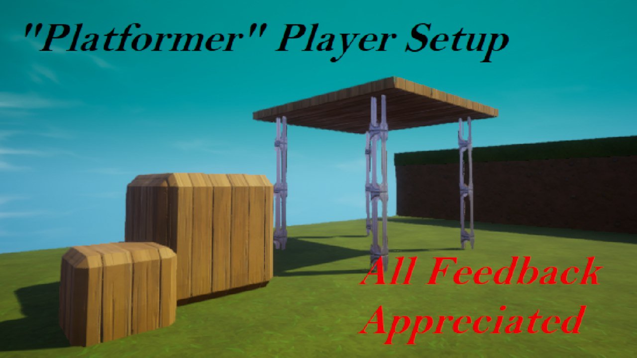 Platformer Player Setup by garettbearr - Core Games