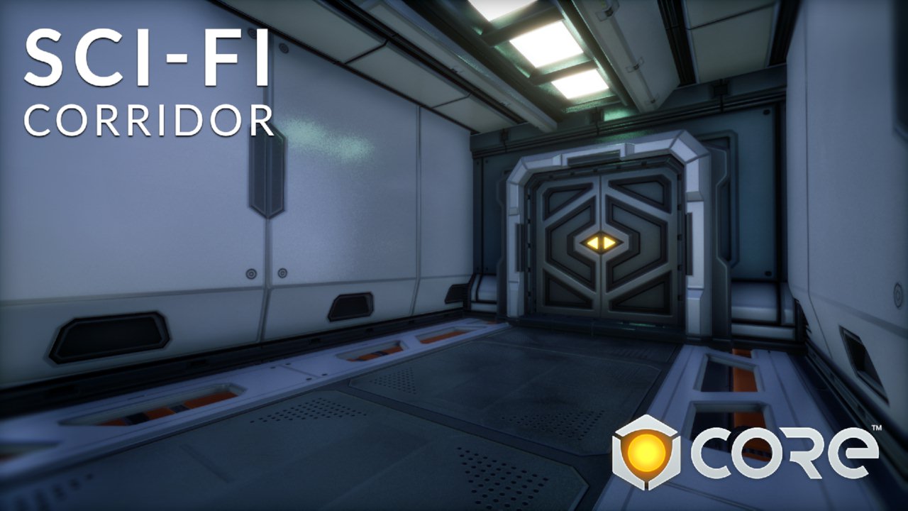 Sci-fi Corridor by pinkpockettv - Core Games